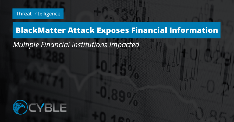 BlackMatter Ransomware Affects Financial Institutions