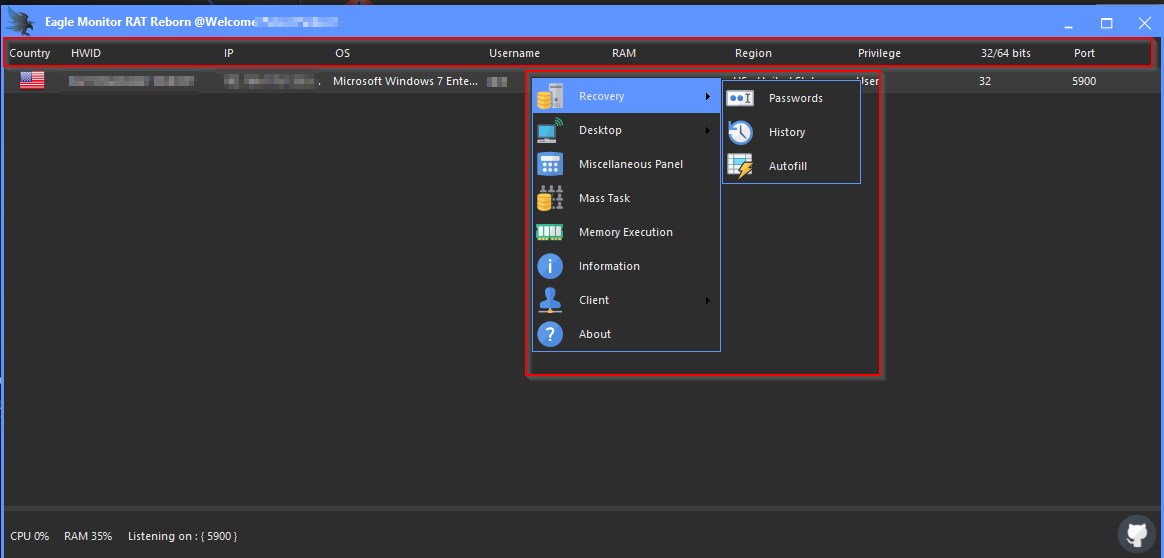 Cyble - Under The Lens: Eagle Monitor RAT