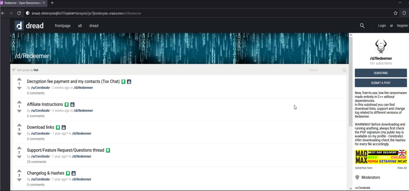 Cyble - Redeemer Ransomware Back Action