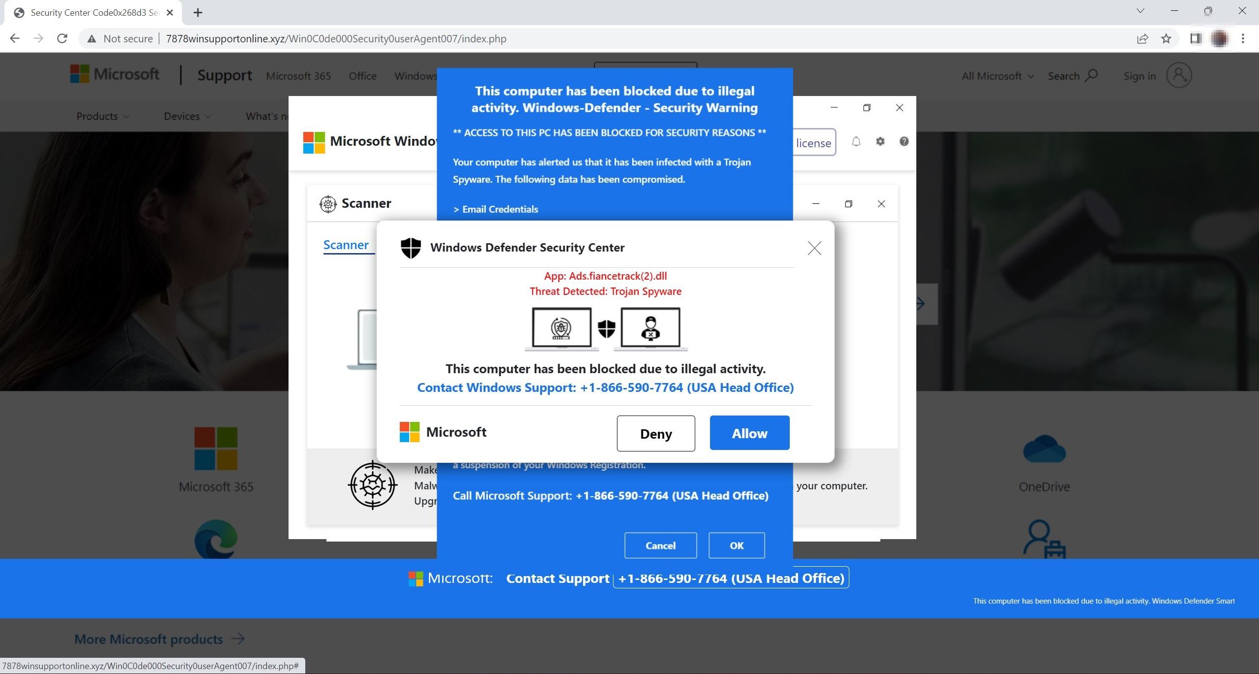 Figure-4-–-Phishing-site-displaying-the-support-contact-number - Cyble