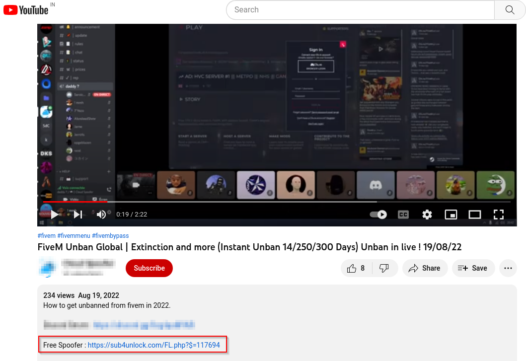 Cyble - Modified FiveM Spoofer Targeting Gamers