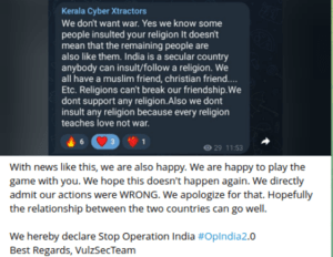 Reprisal Hacktivism Targets Indian Ideology