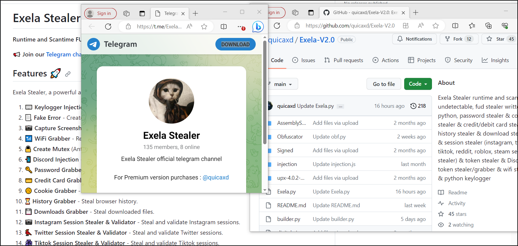 Exela Stealer Spotted Targeting Social Media Giants - Cyble