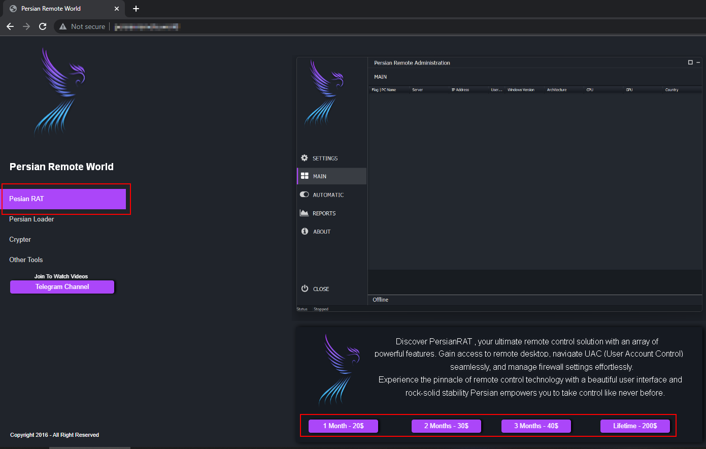 New Persian Remote World Offers Malicious Tools - Cyble