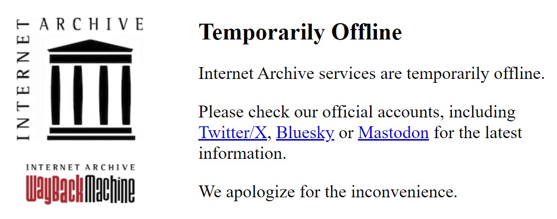 Data Breach, DDoS Attacks Take Internet Archive Offline