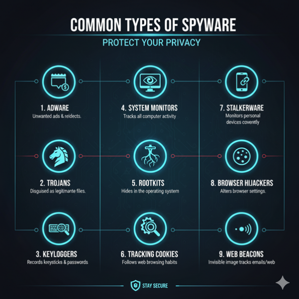 What Is Spyware? Definition, Types And Protection
